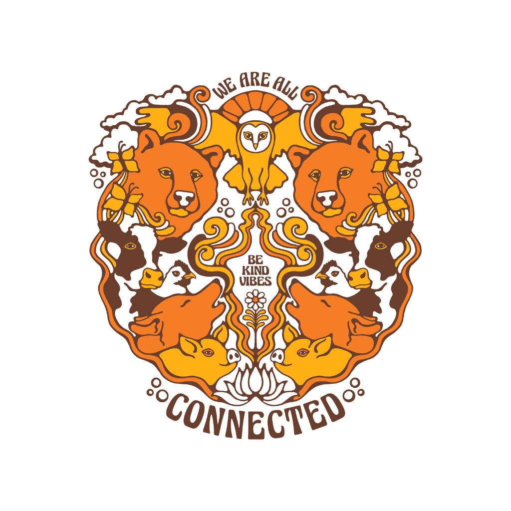Be Kind Vibes | We Are All Connected Sticker